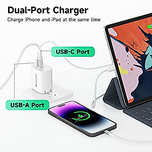 iPhone Charger Fast Charging, Deegotech 20W USB C Wall Charger & iPhone Charger Cable 10FT, PD Fast Charger for iPhone 14 /iPhone 13 Pro/13 Promax/iPhone 12/12 Promax/iPhone 11, iPad 2021