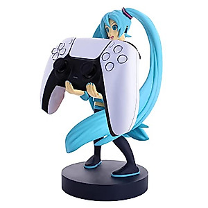 Exquisite Gaming: Hatsune Miku - Original Mobile Phone & Gaming Controller Holder, Device Stand, Cable Guys, Licensed Figure