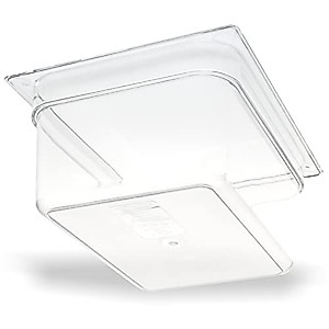 Carlisle FoodService Products 10222B07 Polycarbonate Half-Size Food Pan, 7.7 qt. Capacity, 12-3/4 x 10-3/8 x 6", Clear (Case of 6)