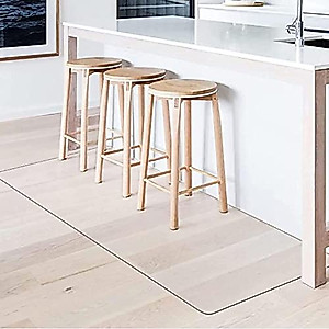 Clear PVC Desk Chair Mat PVC Transparent Runner Mat for Kitchen Dining Room,2.0mm Thick,Hardwood Floors Protection Pad for Cycling Bike/Table/Desk/Chairs,40/50/60/70/80/90/100/120/140cm wide for Offic