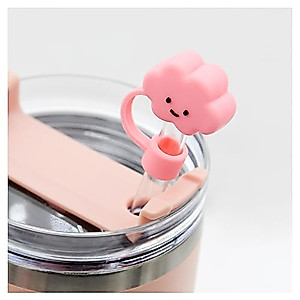 Straw Cover Cap for Stanley Cup,Straw Topper Compatible for 30 and 40 Oz Tumbler with Handle,10 mm 0.4 in Reusable Straw Tips Lids,Straw Tip Covers for Party Decor