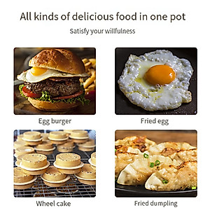 Divided Cast Iron Skillet & 2-in-1 Egg Spatula, 7-Inch Cornbread Cast Iron Skillet Divided, Square Grill Pan, 3-Section Versatile Breakfast Skillet, Suitable for Fried Eggs, Steak, Bread, Bacon