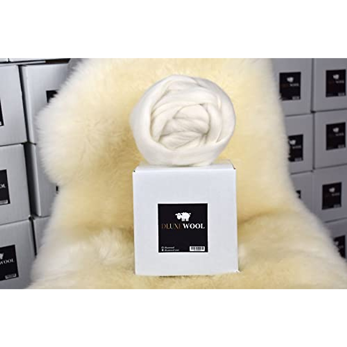 Roving Wool/Tops wool/100% Wool (Brown Corriedale)