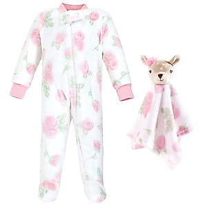 Hudson Baby Unisex Baby Flannel Plush Sleep and Play and Security Toy, Fawn, 0-3 Months