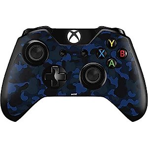 Skinit Decal Gaming Skin Compatible with Xbox One Controller - Originally Designed Blue Street Camo Design
