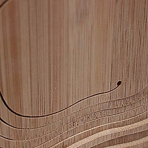 UXZDX Shopping Basket,Foldable Basket Basket in Bamboo in Form of Apple for Fruits (Wood Log)