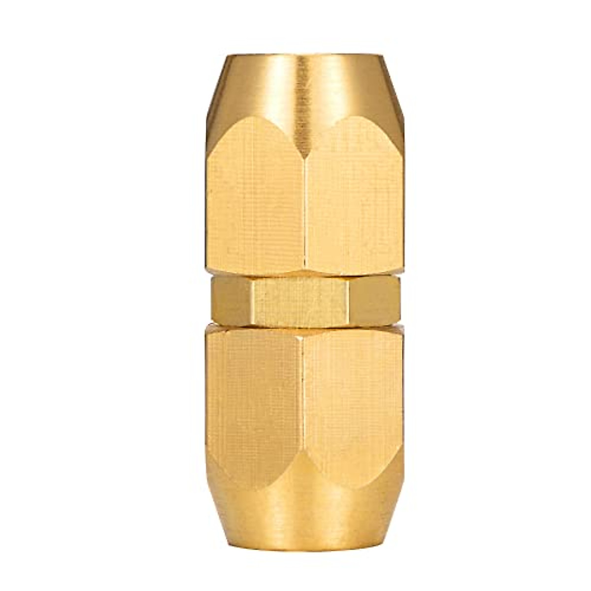 Breezliy 4PCS Soild Brass Air Reusable Hose Splicer For 1/4-Inch ID Hose,Hose Air Hose Repair Fitting (4 Pack 1/4 Inch)