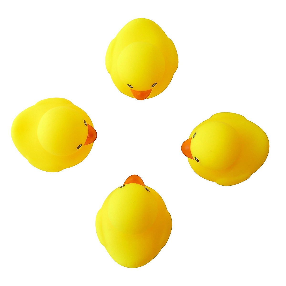 CRMADA Duck Dog Toy Water Floating Bath Rubber Toys for Dogs Cats 4 Pack