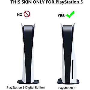 PS5 Console and DualSense Controller Skin Vinyl Sticker Decal Cover, Suitable for Playstation 5 Console and Controller, Durable, Scratch-Resistant, Disk Version (Demon Slayer[7620])