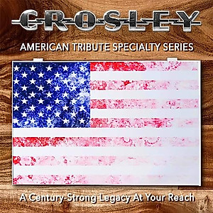 Crosley American Tribute 7cf Mini Deep Chest Freezer: Small & compact w/USA flag bunting outside lid. The best 4 garage, apartment, dorm, bar, bedroom, ice cream, frozen food & big family meat packs