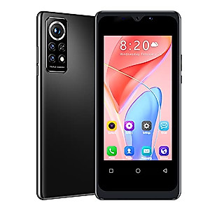 Smartphone, 4.5inch HD Screen Dual SIM Card 512MB RAM 4GB ROM 3G Unlocked Cell Phone for Android 6.0, 2MP Front Camera 2MP Rear Camera, 2200mah Detachable Battery(US Plug)