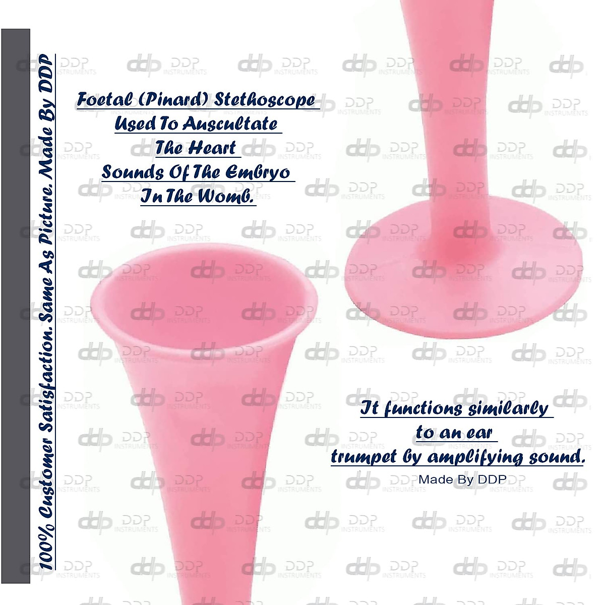 Pinard Foetal Stethoscope Pink DDP