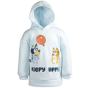 Bluey Bingo Toddler Boys Fleece Hoodie and Pants Outfit Set Blue/Grey 3T