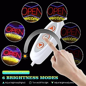 KUshopfast Open Neon Signs For Business, LED Neon Open Sign, USB Powered Open Sign For Window Business Storefront Bar Salon Hotel Cafes Restaurants,16IN