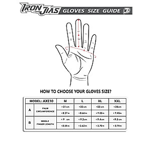 IRON JIA'S Motorcycle Gloves Full Finger Durable for Road Racing Bike Summer Spring Powersports Support Touch Screen red-L