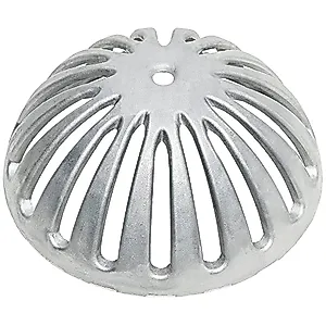 Leyso FS-DS Heavy Duty Aluminum Dome Sink Drain Strainer Floor Drain Cover for Kitchen, Restaurant, Bar, Buffet or Food Service. 5-1/4" Diameter x 2-1/4"H (1 pcs)