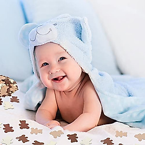 500 Pieces Bear Shaped Confetti Baby Shower Cream Brown Paper Confetti Sprinkles Bear Table Confetti for Boy Girl Home Party Table Decorations (1.2 Inch, Solid Style)