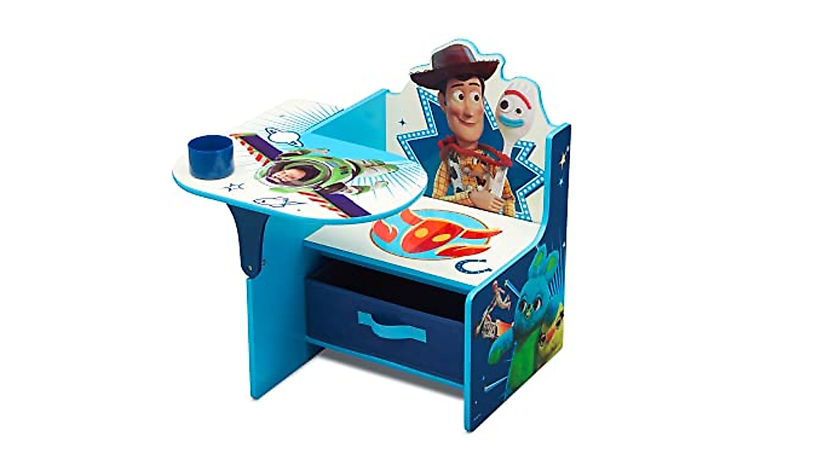 Delta Children Toy Story Desk & 6 Bin Storage Bundle