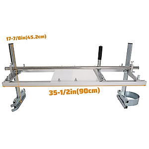 JMTAAT Portable 14" - 36" Chainsaw Mill Planking Milling Guide Bar Brush Wood Lumber Cutter Builders and Woodworkers