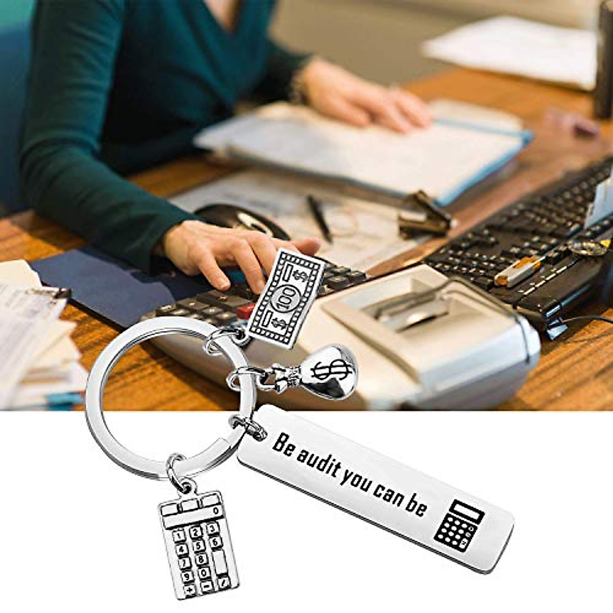 WSNANG Accountant Jewelry Be Audit You Can Be Keychain Auditor Gift Accounting Major Gifts CPA Graduation Gift (Be Audit Keychain)