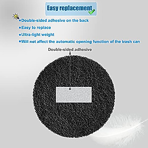 12-Pack 7.25" Compost Bin Odor Absorbing Filters, Activated Charcoal Deodorizer for Kitchen Trash Cans, Compost Buckets, Countertops and Recycle Bins