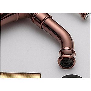 SJQKA-Cold and hot water tap rose gold, elegant lift open faucet, faucet with European diamond metal ware, faucet