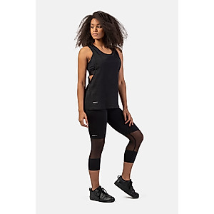 NEBBIA Sleeveless Loose Cross Back Feeling Good Tank Top 419 Black