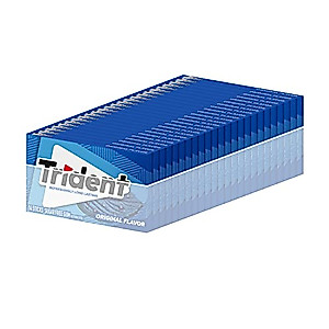 Trident Original Flavor Sugar Free Gum, 14 Pieces (Pack of 24) (336 Total Pieces)