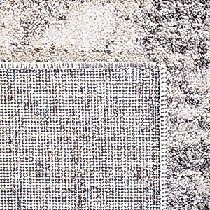 SAFAVIEH Aston Collection 9' x 12' Ivory/Grey ASN713A Modern Abstract Non-Shedding Living Room Bedroom Dining Home Office Area Rug