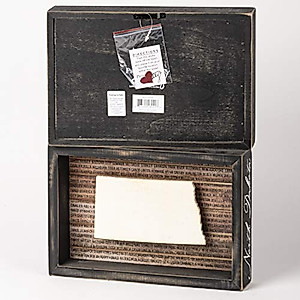 Primitives by Kathy 28241 State Pride Box Sign, North Dakota