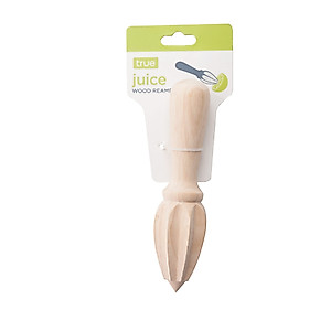 True Juice Citrus Wooden Reamer, Wooden Lemon Juicer, Handheld Citrus Juicer, Juicing Tool, 6.25', Wood