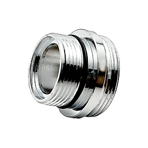 XNTONG - Faucet Aerator Adapter, Male Thread M18.5 to Male Thread M22, Copper Plated Chrome Faucet Adapter, Suitable for Kitchen Faucet Adapter Kit Connection, (M18.5-M22)