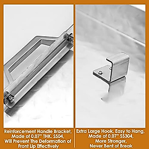 Blackstone Griddle Cover 36 inch, Fits 36” Blackstone Griddle Cover,Griddle Lid, Flat Top Grill Griddle Hard Cover, Griddle Accessories, Aluminum + SS304, Silver, Rust, Dust and Weather-Proof