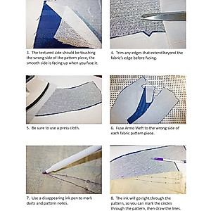 Superpunch Armo Weft HTC88002 Interlining/Interfacing - 20 Inches Wide, Medium Weight Woven Iron On Fleece Fusible Interface for Sewing, Polyester, Rayon, Sold in 2 Yard Package, Made In USA (White)