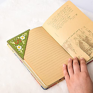 Personalized Hand Embroidered Corner Bookmark English Letters Triangle Corner Page Bookmark, 4 Seasons Handmade Stitched Book Marker Cute Flower Bookmarks for Book Reading Lovers Gift