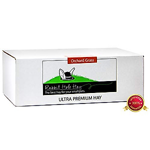 Rabbit Hole Hay Ultra Premium, Hand Packed Soft Orchard Grass for Your Small Pet Rabbit, Chinchilla, or Guinea Pig (10lb)