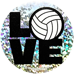 Assorted Volleyball Sports Sparkle Sticker Sheet Pack - 102 Stickers