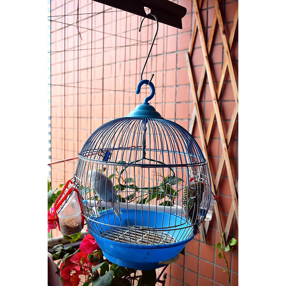 GOTOONE S Hooks Hanging Metal Hook (6 Pack) Stainless Steel Large 6 Inch with Round Stopper Non Slip for Closet Clothes Plants Cups Towels Tools Ornament (Silver)