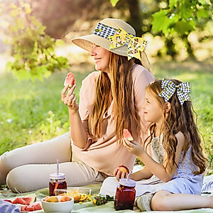 Bee Wired Edge Bumble Honey Bee Gnome Dot Yellow Wreath Ribbon for Summer Teachers' Day Easter Sewing DIY Craft Fabric Burlap Yellow Ribbon for Bows Wrapping Party Decorative