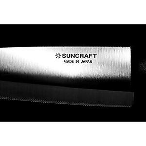 Seki Japan Jigsaw Edge Japanese Chef Kitchen Knife, Serrated Blade Stainless Steel Gyuto Knife, Plastic Handle, 200 mm (7.8 in)