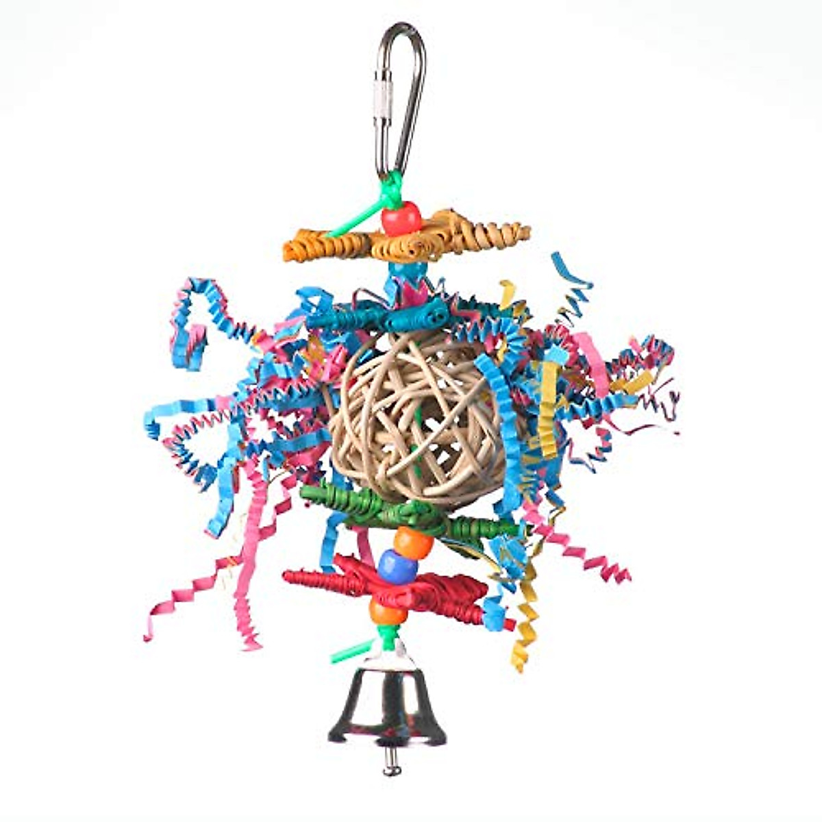 Super Bird Creations SB541 Crinkle Crinkle Little Star Bird Toy, Small Bird Size, 6" x 2"