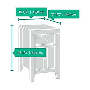 Sauder Dakota Pass Side Table, Craftsman Oak finish
