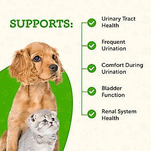 Animal Essentials Tinkle Tonic for Cats & Dogs - Dog & Cat Urinary Supplement, Urinary Support, Herbal Formula, Veterinarian Recommended - 2 Fl Oz