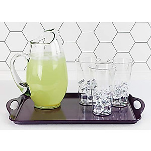 Calypso Basics by Reston Lloyd Melamine Rectangular Tray, Plum