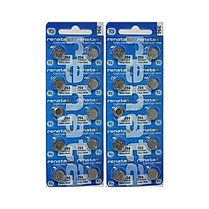 Renata 394 SR936SW Batteries - 1.55V Silver Oxide 394 Watch Battery (20 Count)