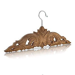 Handmade Vintage Wooden Wedding Suit Jacket Tuxedo Shirt Coat Clothes Hanger for Groom & Bridal Wedding Dress Non Slip Smooth Finish Swivel Hook Bridal Shower Party Favor Gift Ideas