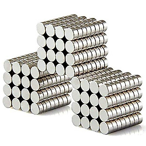 300PCS Fastener Decor Craft Miniature Holder Magnets for Hobbies,Crafts,Warhammer 40k Round Disc - 2mmx1mm