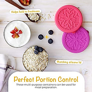 The Pinwheelers - 2 Storage Containers With Lids + 1 Insulated Bag, Food Storage Container for Mini Food, Adults & Kids Snack Container for Christmas Cookies/Christmas Candy, 220 mL, Yellow Gray Bag