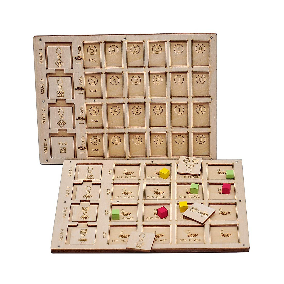 CZYY Wingspan Objective Scoreboard Wooden Laser Cut Goal Board