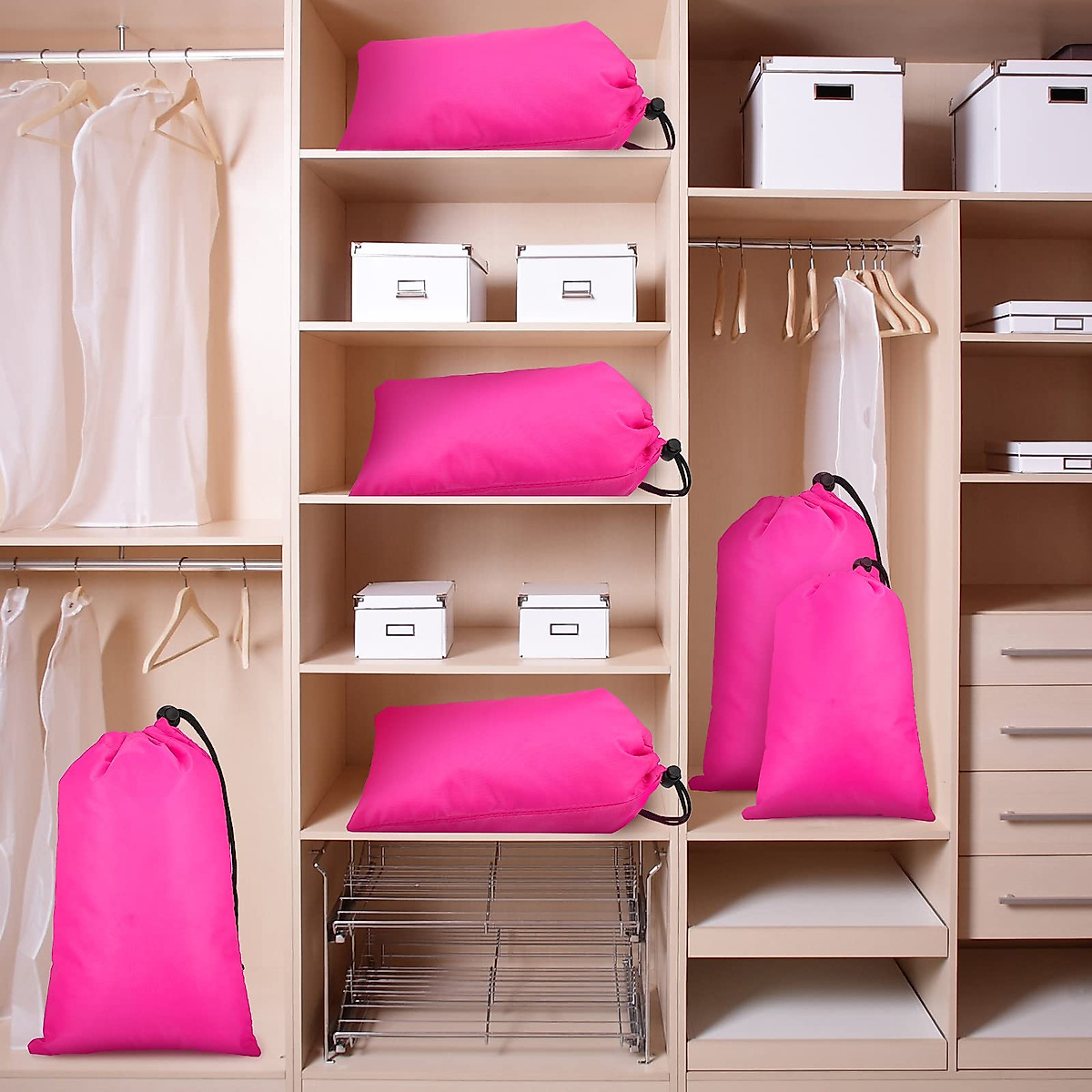 15 Pieces Adult Toy Storage Bags Microfiber Drawstring Storage Bags 2 Sizes Multi Purpose Toy Storage Bags Foldable Adult Toy Organizer Ditty Bag Microfiber Pouch for Toys Clothes Cosmetic Travel